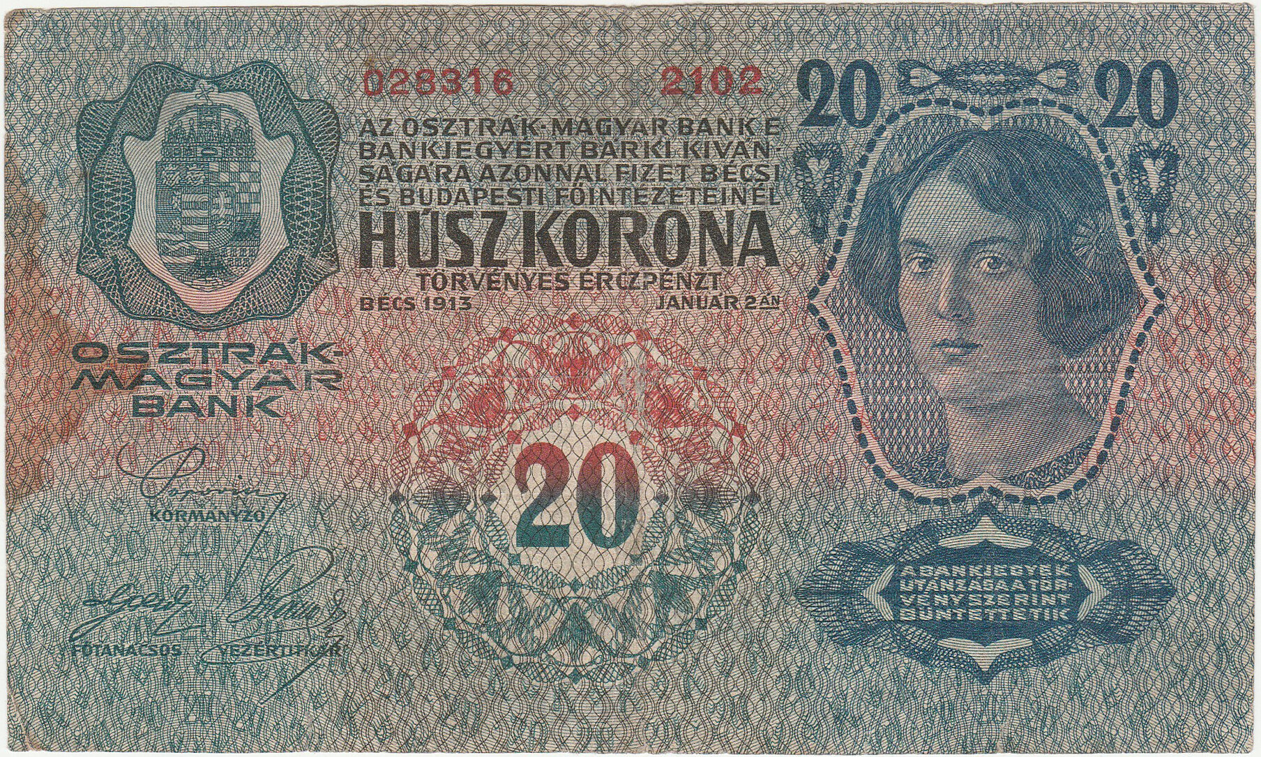 20 Koruna 1913 Rakúsko-Uhorsko | Kúpte na Nunofi.sk