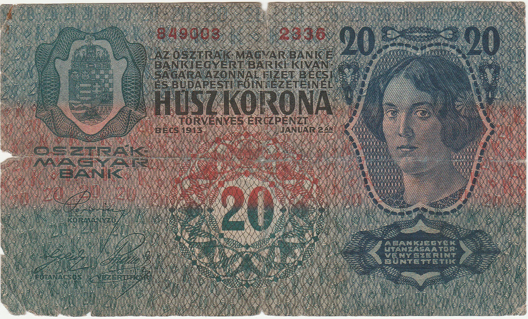 20 Koruna 1913 Rakúsko-Uhorsko | Kúpte na Nunofi.sk