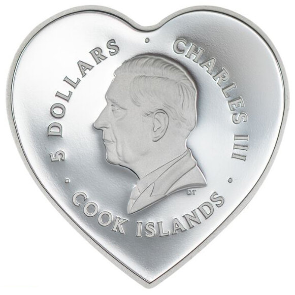5 Dollars Cook Islands 2026 - Brilliant Love - Blossom - Proof | Kúpte ...