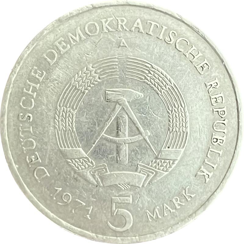 5 Mark Nemecko (DDR) 1971 - Brandenburská brána A | Kúpte na Nunofi.sk