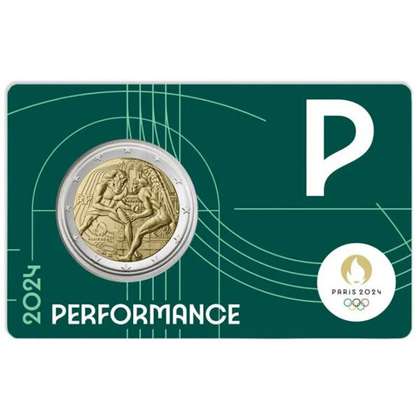 2 EURO Francúzsko 2024 - Olympijské hry 2024 (zelená) P