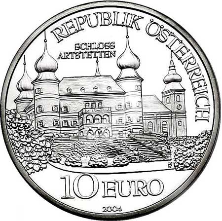 10 EURO Rakúsko 2004 - Artstetten - Proof