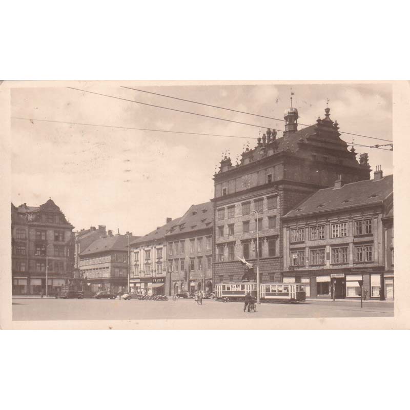 Pohľadnica Plzeň 1956 - Radnice